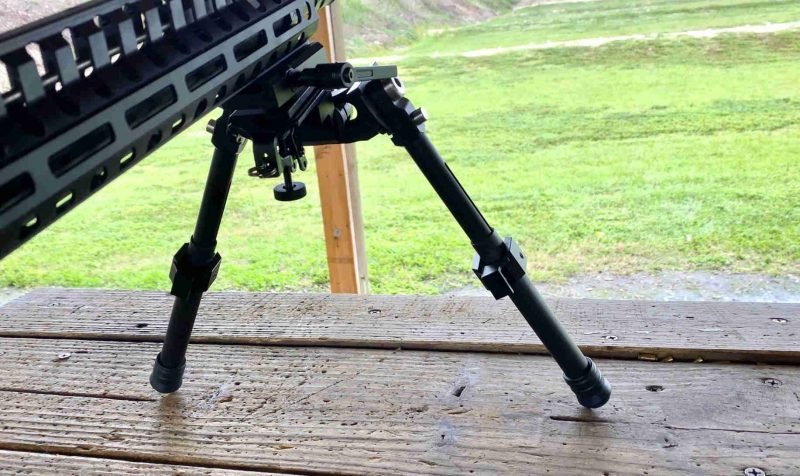 Tactical LRA Carbon Fiber Bipod with 360° Rotating bipod Adapter ...