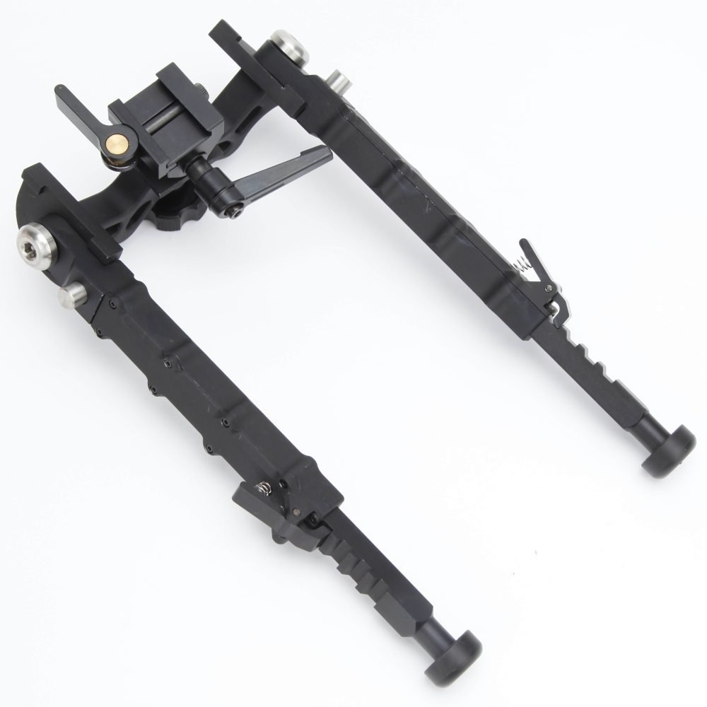 7.5-9.25 inch Tactical Wide stance Rifle Bipod Pan & Cant with Quick ...